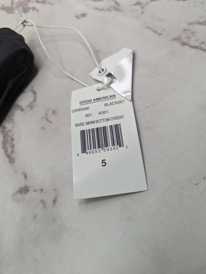 Good American Swim Bottom Women 6 3X Black Better Cheeky Bikini Basic ...