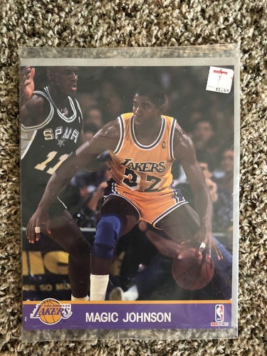 1990 Magic Johnson NBA Hoops Action Photo Jumbo 8 X 10 | eBay