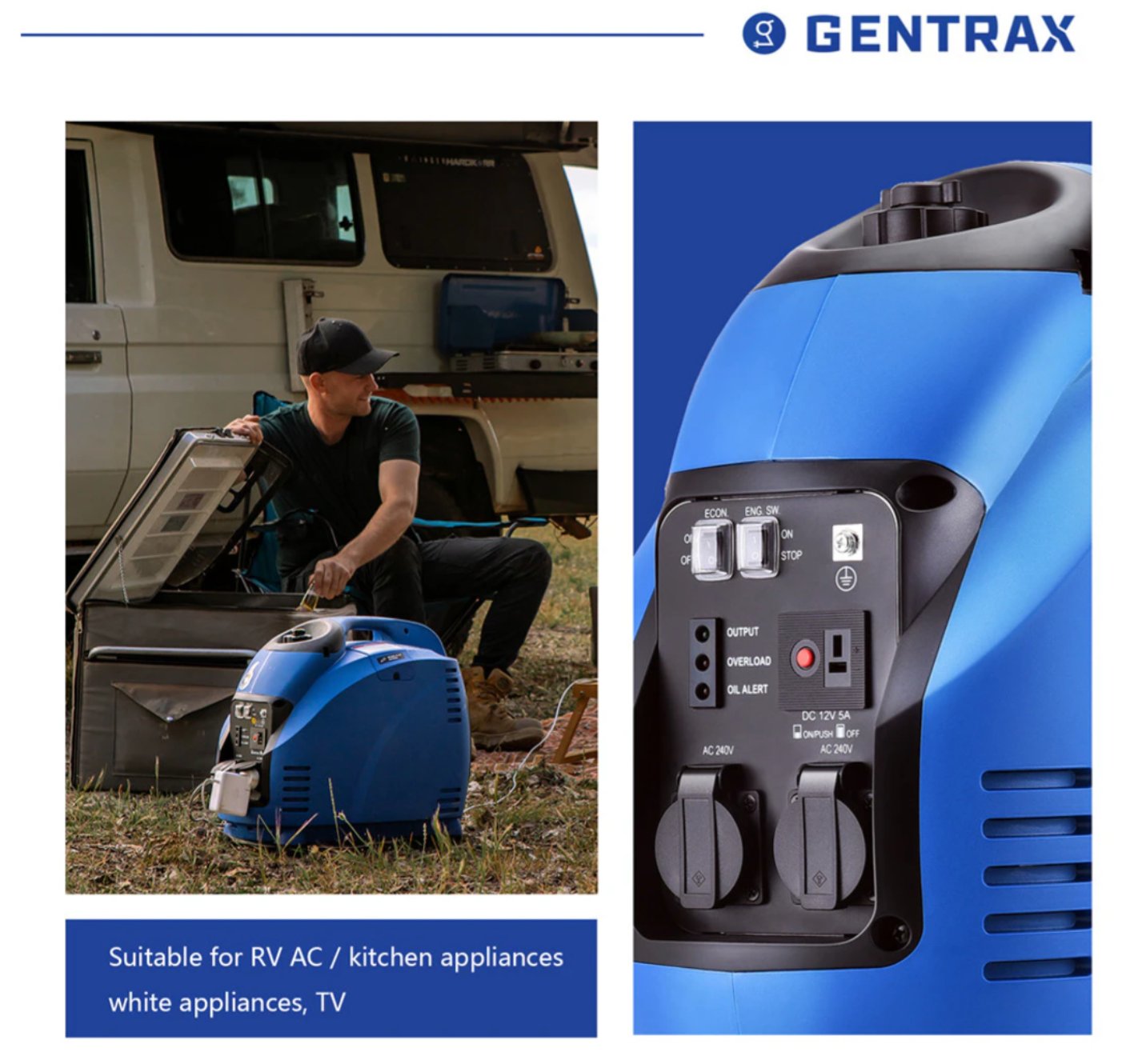 GenTrax 3.5kW Portable Inverter Generator (GS-CEDD) for sale online | eBay