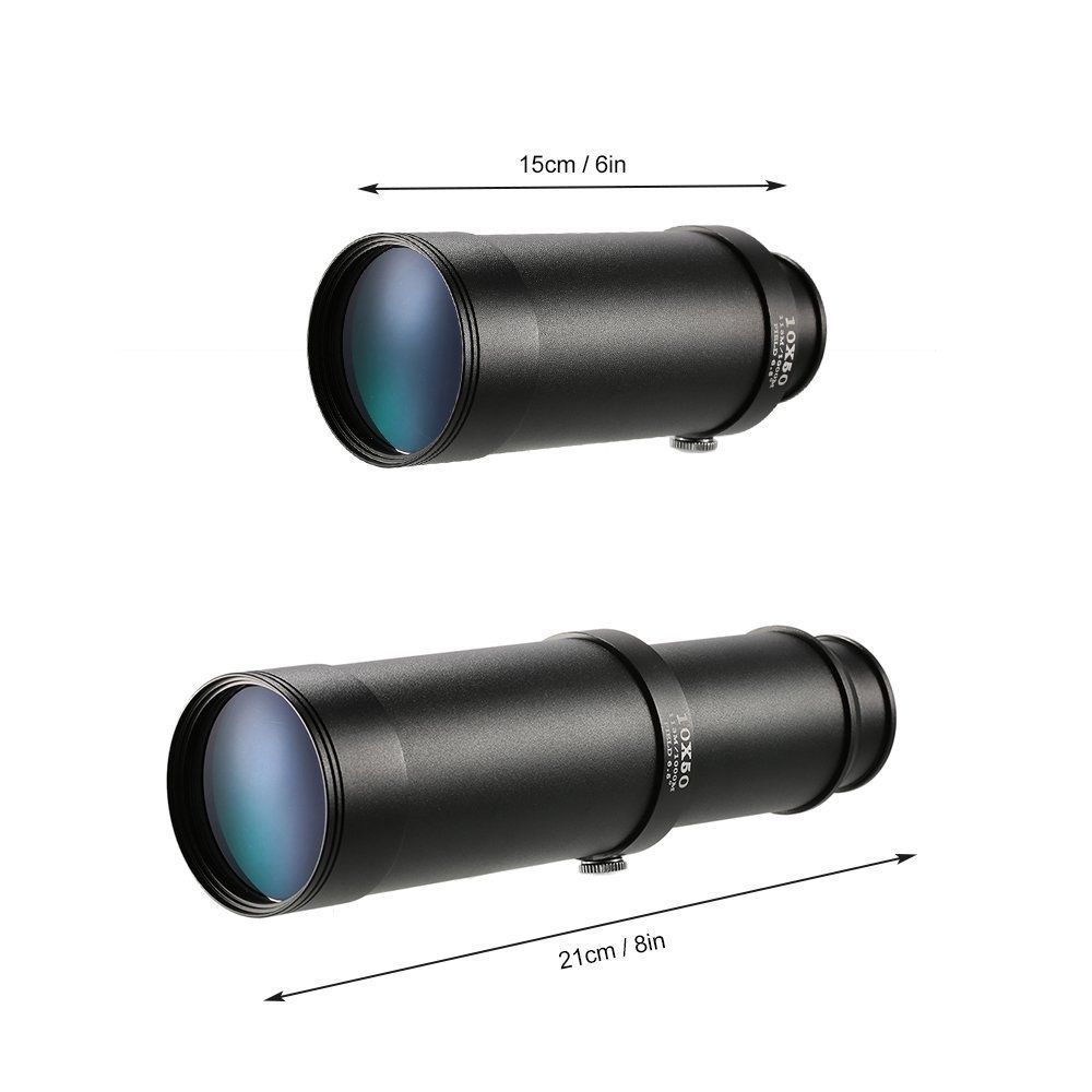 Portable Pocket Size 25x50 Monocular (QS112) Collapsible Monocular ...