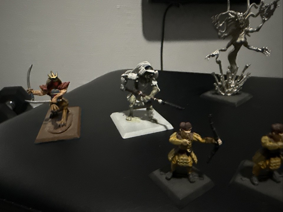Clan War/legend of the 5 rings Mini 28mm Lot Of 45+ Miniatures cast ...