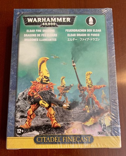 Warhammer 40k Eldar Fire Dragons NIB Finecast Vintage Sealed | eBay