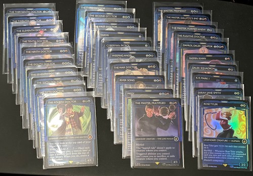 Magic the Gathering MTG Doctor Who, SHOWCASE COMPLETE 30 Card SET, FOIL ...