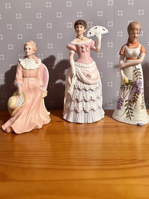 Vintage Homco Porcelain Victorian Lady Figurines-Lot of 3 | eBay