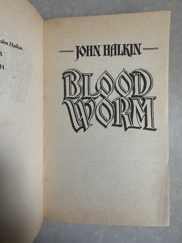 Bloodworm by John Halkin (1988, Trade Paperback) for sale online | eBay