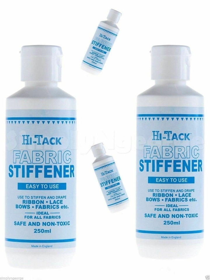 Hi Tack Fabric Stiffener 250 ml | Use To Stiffen Drape Ribbon Lace Bows ...