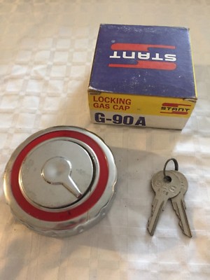 Vintage Stant G-90A Chrome Locking Fuel Tank Cap 2 Keys Chevy Dodge ...