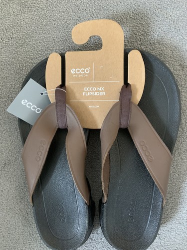 Bnwt Ecco Mens Mx Outdoor Leather Flipslider Uk 7 5 Eu 41 Ebay
