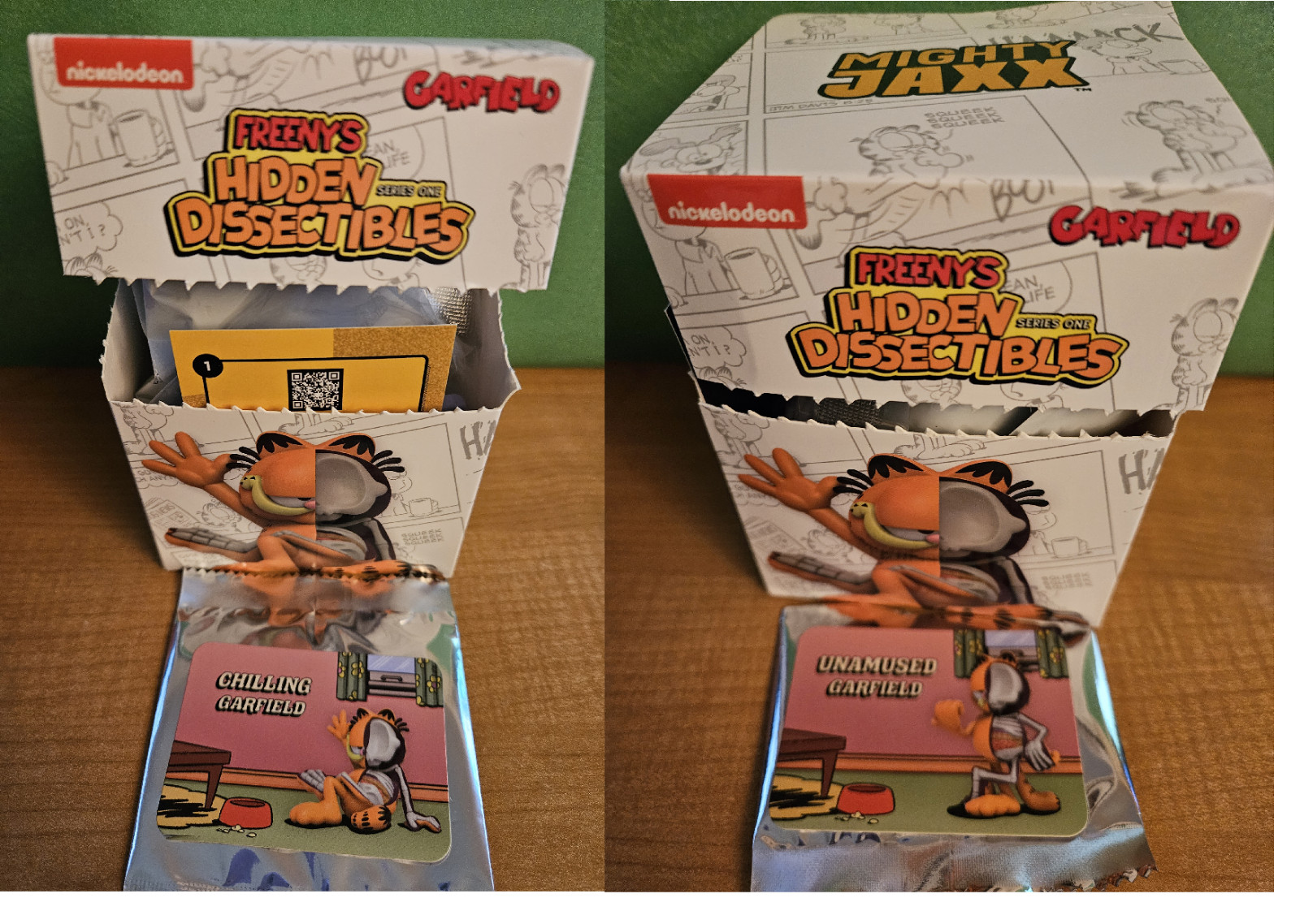 Mighty Jaxx Hidden Dissectibles Garfield Figure Xray Chilling Unamused ...