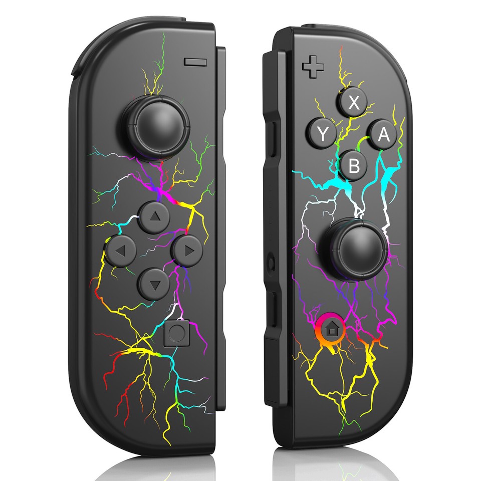 Wireless RGB Light Controller Gamepad For Nintendo Switch Joycon ...