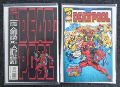 2x Deadpool - Wizard Nr. 0 Deadpool Nr. 1 - Marvel Comics USA - Zustand ...