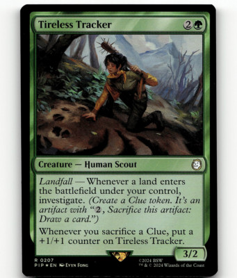 FOIL - MTG Tireless Tracker - Universes Beyond: Fallout | eBay