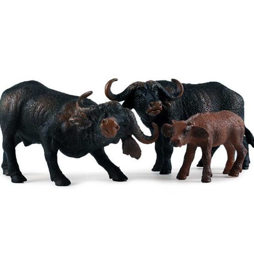 Buffalo Model, Figures, Miniature Hand Painted Figurines, | eBay