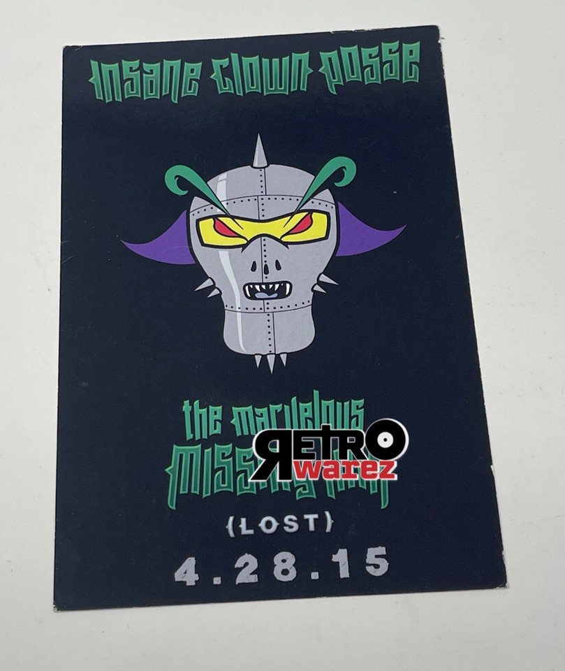 Insane Clown Posse - The Marvelous Missing Link Flyer 4x6” ICP axe ...