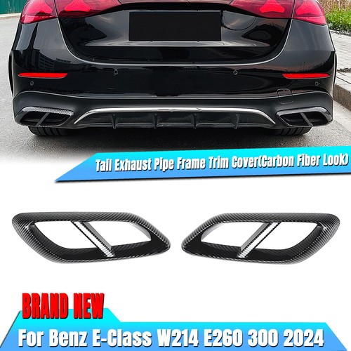 Rear Exhaust Pipe Frame For Benz E W214 E260 E300 AMG 2024+ Carbon ...