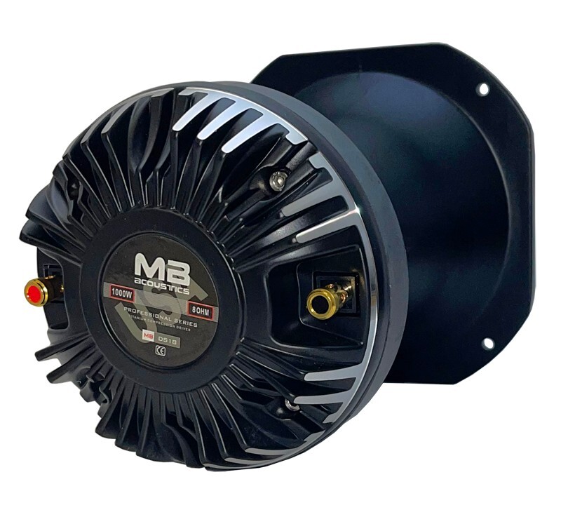 Titanium Compression Driver + 6" Horn, 2" VC, 8Ω, 1000W, 2" throat, MB ...