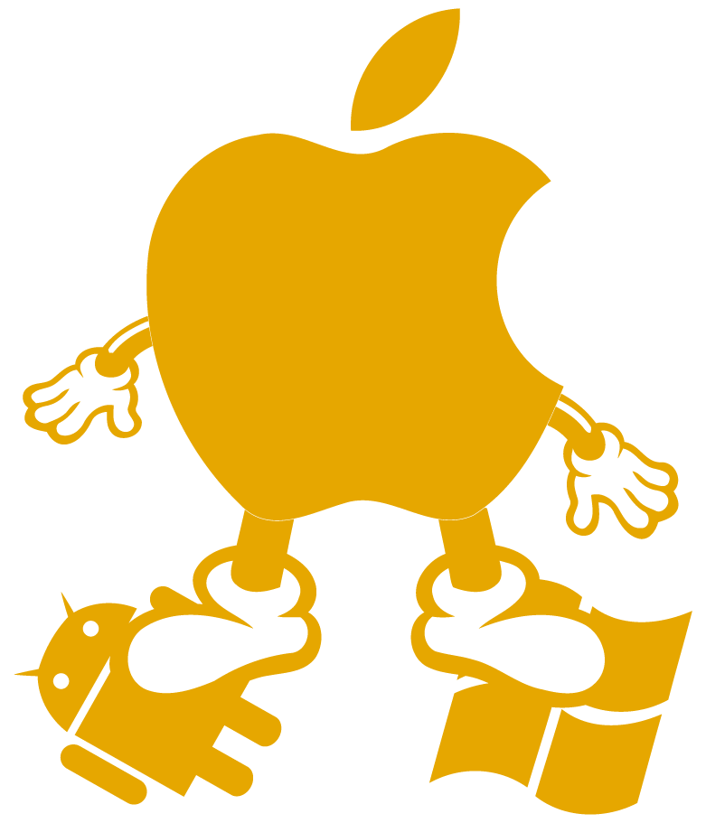Apple MAC steps on Windows Android Die cut decals vinyl sticker laptop ...