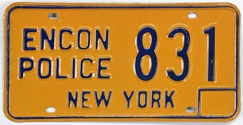 New York 1974-1985 Environmental Conservation Police License Plate ...