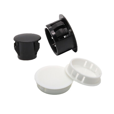 Round Plastic Black Blanking End Cap Caps Tube Pipe Inserts Plug Bung ...