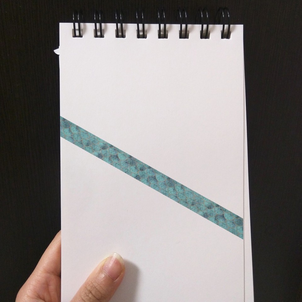 2 Pcs Washi Tape Stickers Decorative Masking Fish Scale for Crafts ...