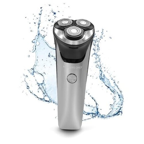 Electric Razor for Men, Lithium Metallic Cordless 3 Heads Rotary 3 Head ...
