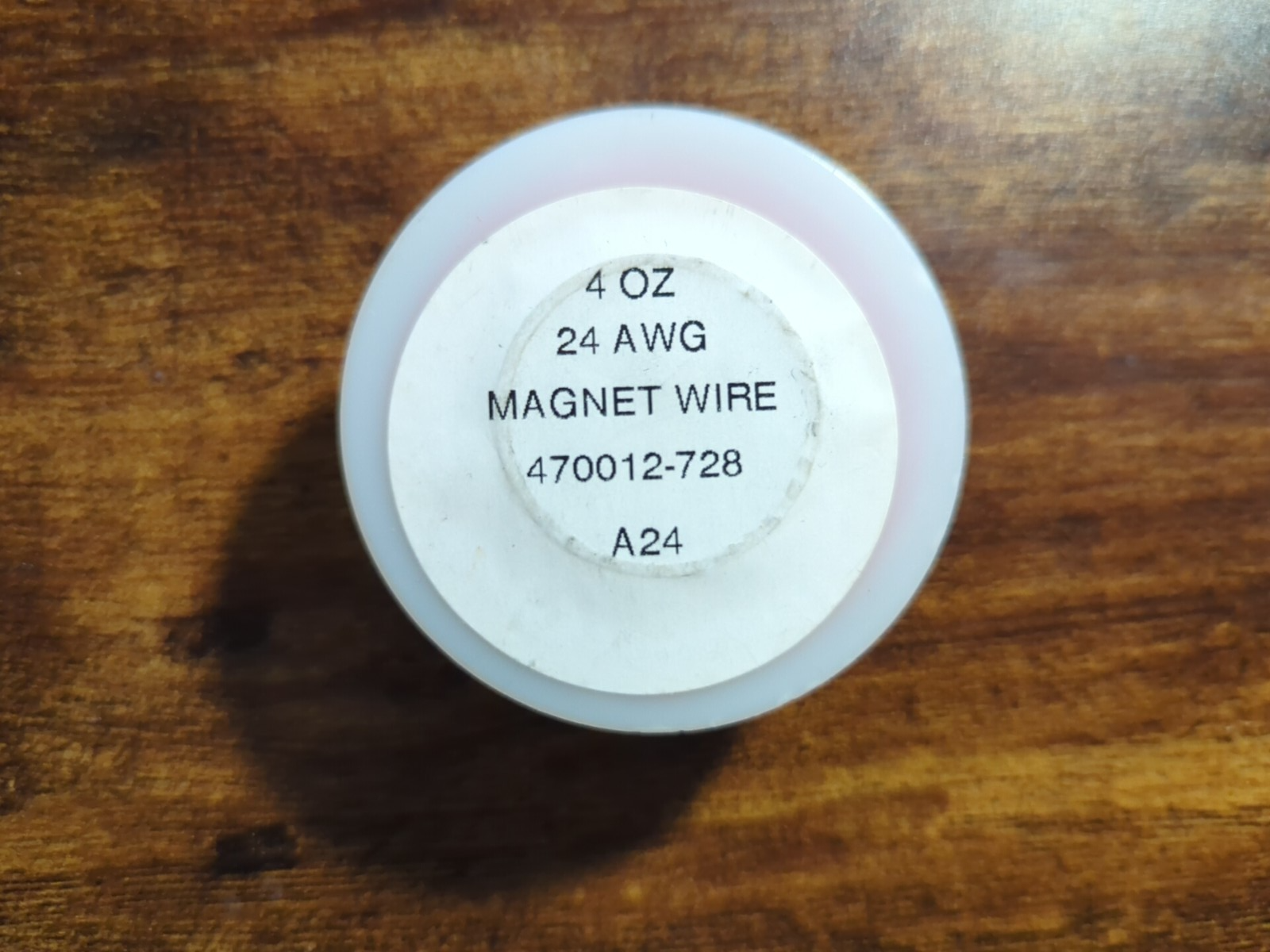 24 AWG Magnet Wire 4oz Spool A24 RED Enameled......LOT OF 6 SPOOLS ...