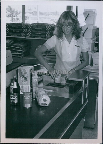 1975 Photo Barcode Scanner Troy Oh Grocery Store Marsh Supermarket ...