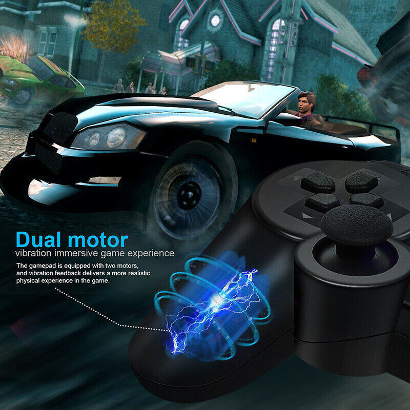 2x Black Wireless Bluetooth Video Game Controller Pad For Sony PS3 ...