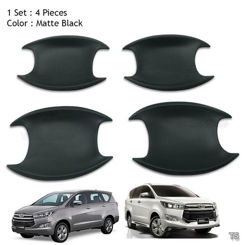 Door Handle Bowl Insert Cover Matte Black Trim Fits Toyota Innova ...