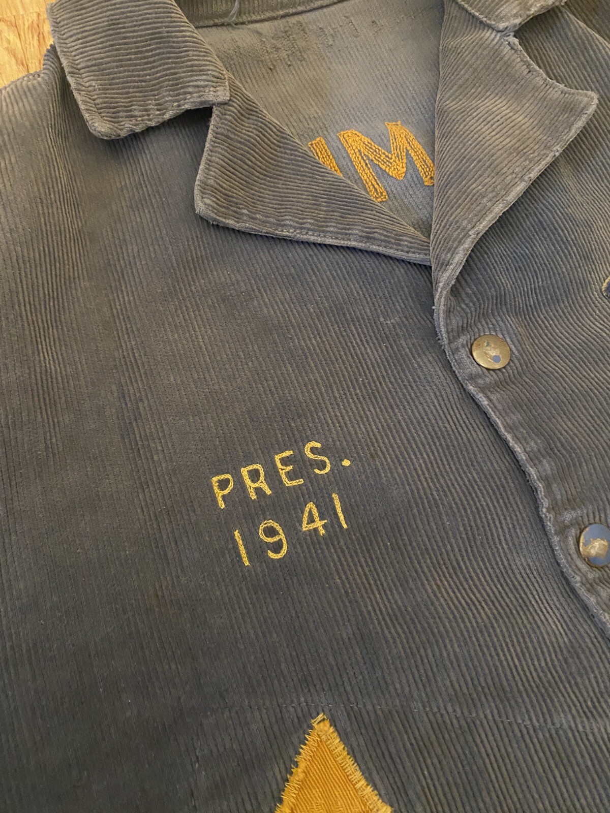 VINTAGE FFA JACKET CORDUROY 1940s FUTURE FARMERS Mens… - Gem