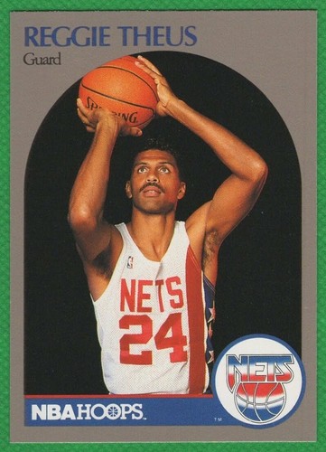 Reggie Theus - 1991 NBA Hoops 100 Superstars #63 - Nets Basketball Card ...