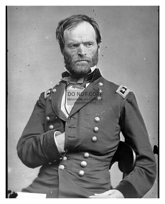 WILLIAM T. SHERMAN CIVIL WAR GENERAL IN UNIFORM PORTRAIT 8X10 PHOTO | eBay