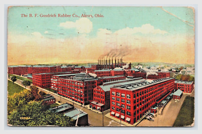 Akron Ohio , B. F. Goodrich Rubber Co. plant factory 1919 | eBay