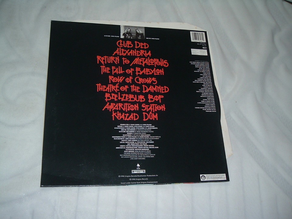 CHRIS POLAND Return To Metalopolis '90 LP ex-MEGADETH !!! ORIGINAL ...