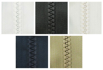 No. 8 CONTINUOUS CHUNKY ZIP & SLIDERS *5 COLOURS* ZIPPERS TENT ...