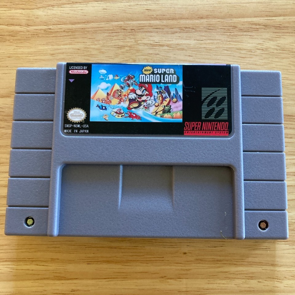 New Super Mario Land SNES 16-Bit Rom Game Cart USA NTSC English | eBay