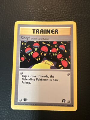 * Pokémon TCG Sleep! Team Rocket 79/82 Regular 1st Edition Vintage WOTC ...