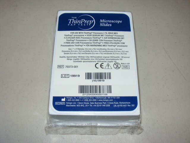 ThinPrep Pap Test Microscope Slides 1" x 3" Hologic, Inc. 70373-001 | eBay