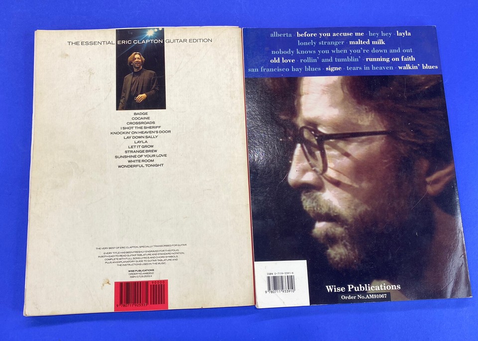 2 Eric Clapton - Unplugged And Essential PIANO VOCAL GUITAR SHEET MUSIC ...