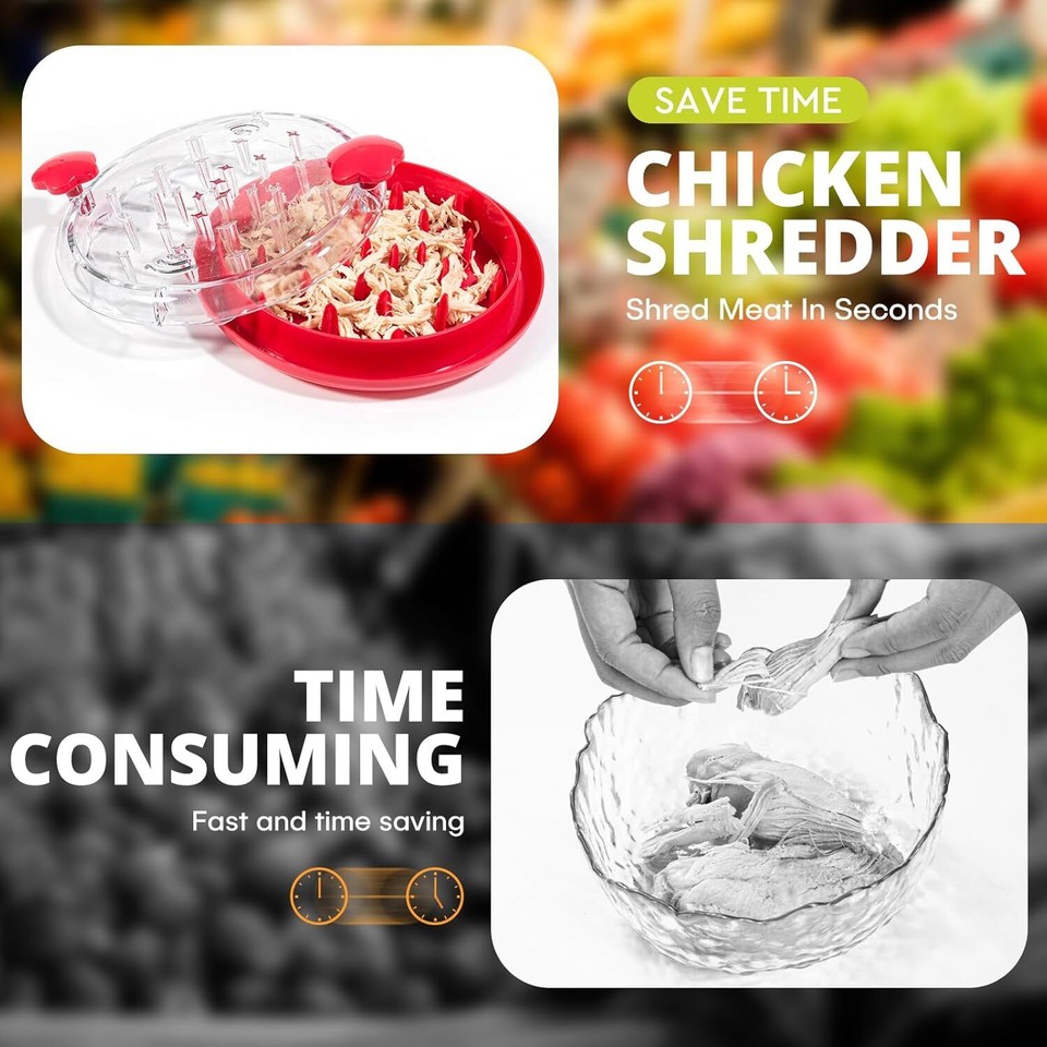 Chicken Shredder Machine Shredding Tool Meat Shredder with Handles Non ...