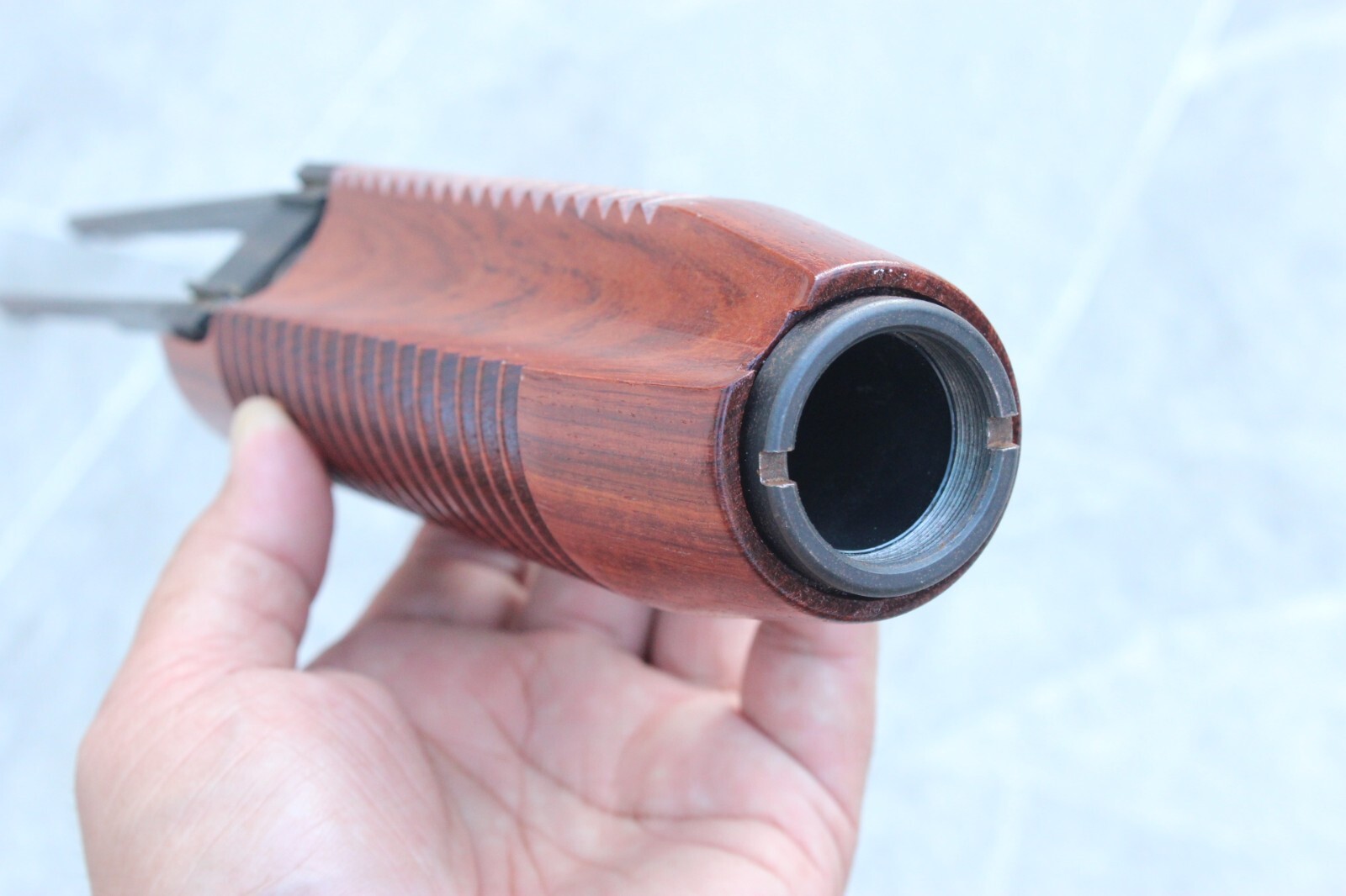MOSSBERG 590 SHOCKWAVE 20 GAUGE FOREND & STOCK GRIPS PADAUK WOOD ...