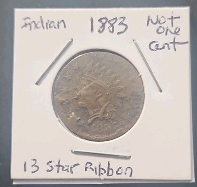 1863 'Not One Cent' copper Indian Head CIVIL WAR TOKEN. (MT.#0821) | eBay