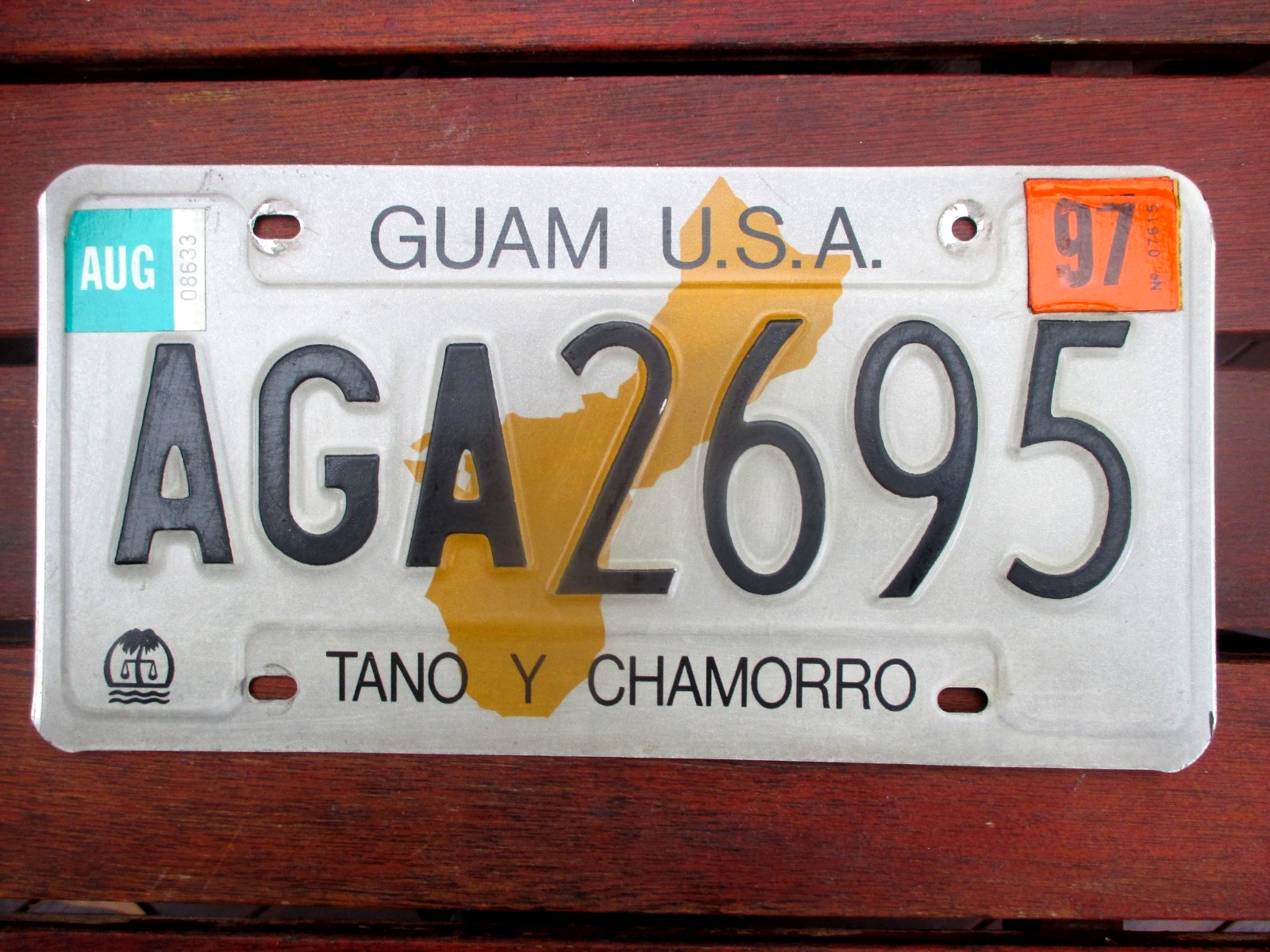 GUAM - USA 1997 ISSUE Number plate AGA2695 | eBay Australia