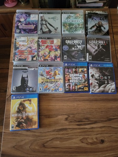 Bundle Lot Of 13 Empty Sony PlayStation PS3 PS4 Cases NO GAMES(Digimon ...
