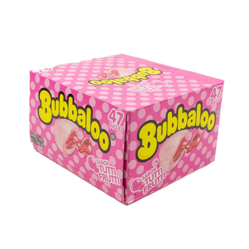 Bubbaloo Bubble Gum Assorted Flavors Mexican Chicle Candy 47 Pieces ...