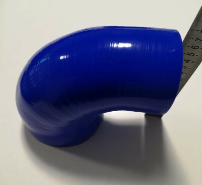Silicone 90° degree Elbow Reducer Hose 3" to 4" bend for turbo ...