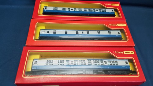 3 X TRIANG HORNBY R727/339 B.R BLUE/GREY MK1 COMPOSITES, SLEEPER NEW ...