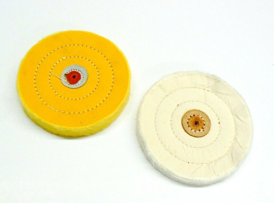 5" Polishing Buffs Finex Muslin White & Yellow Buffing Wheels Polish ...