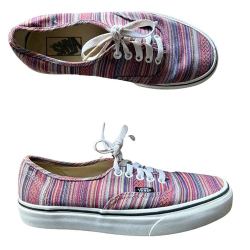 Vans unisex multicolor stripe bohemian flat sneakers off the wall women ...