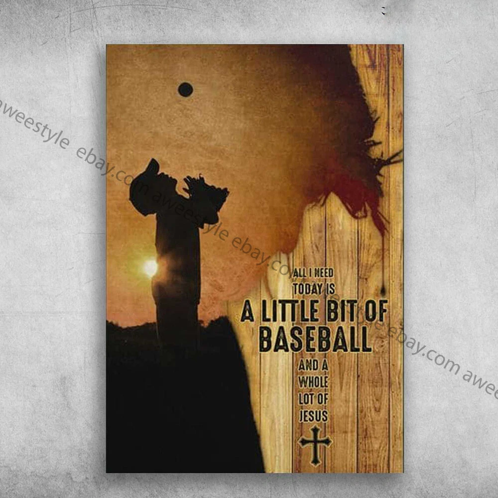 Jesus Playing Baseball Posters